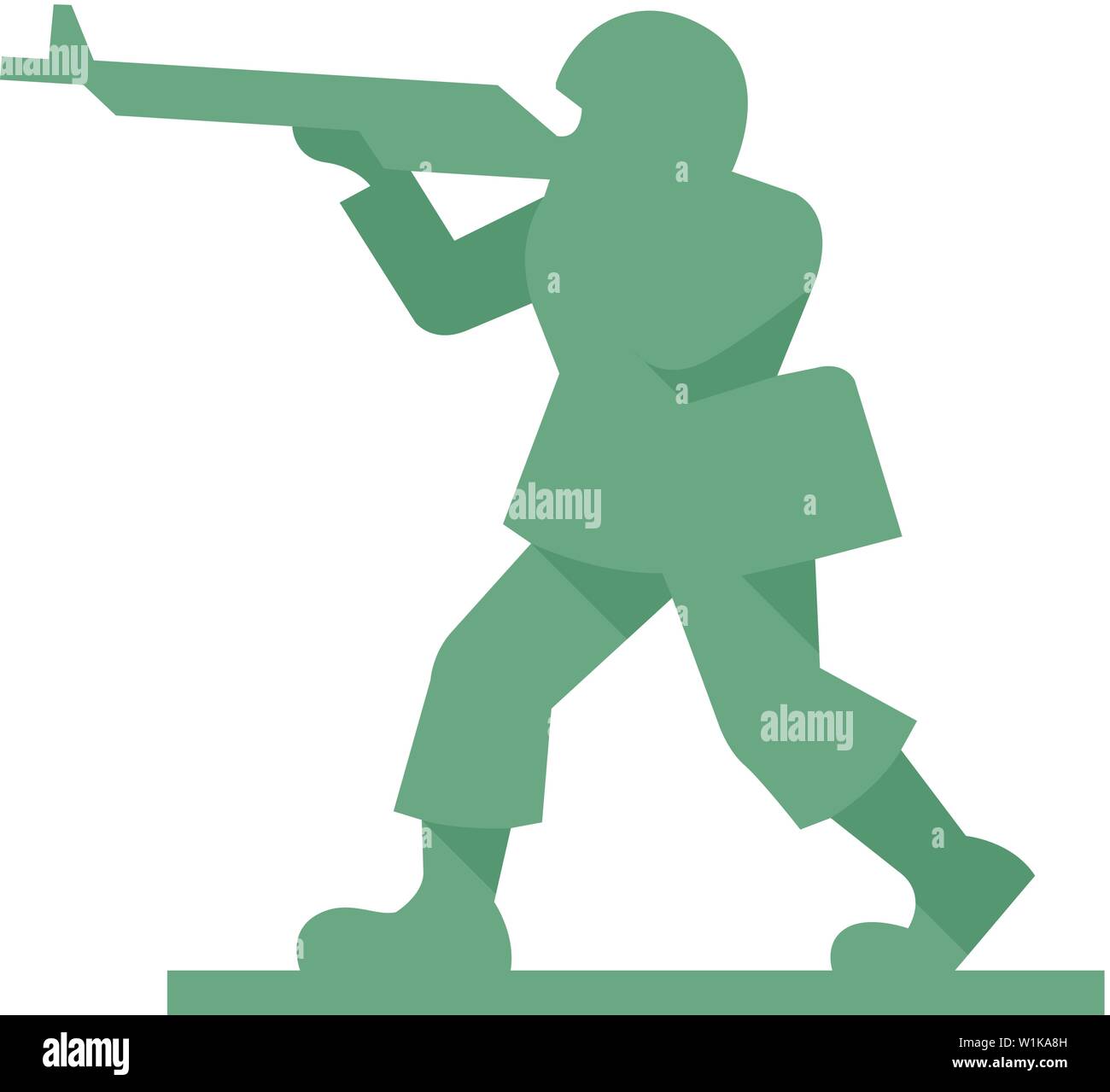 Vintage kids playing war Stock Vector Images - Alamy