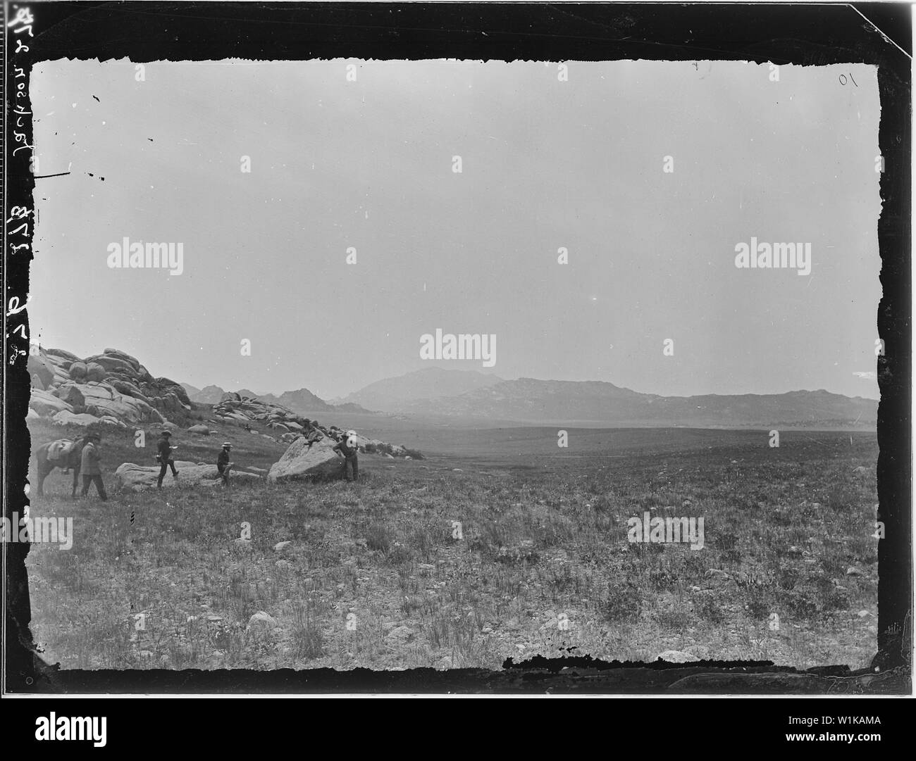 View looking towards Red Buttes and Casper Mountain from the valley of ...