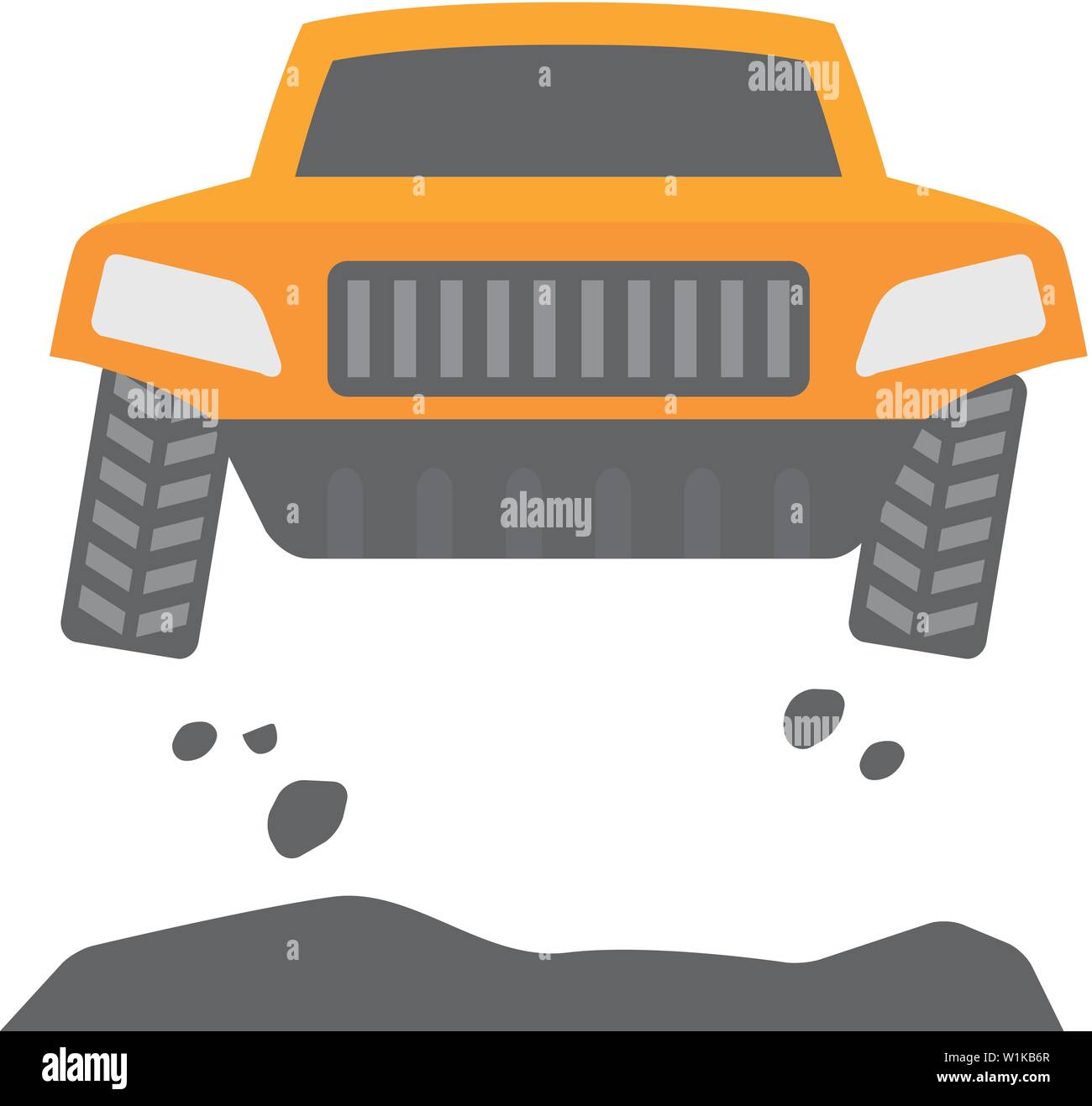 Rally car icon in flat color style. Race championship competition fast ...