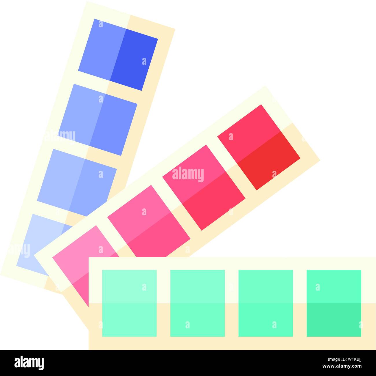 Color swatches icon in flat color style. Printing publishing book Stock ...