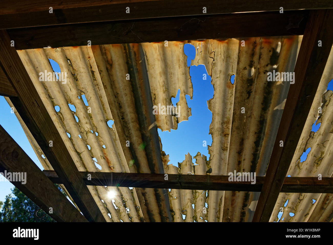 Burst through roof exterior hi-res stock photography and images - Alamy