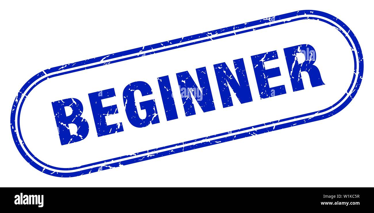 beginner stamp. beginner square grunge sign. beginner Stock Vector ...