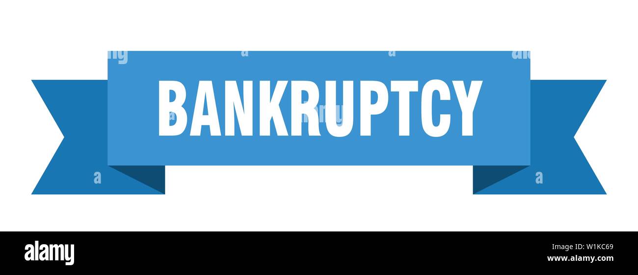bankruptcy ribbon. bankruptcy isolated sign. bankruptcy banner Stock ...