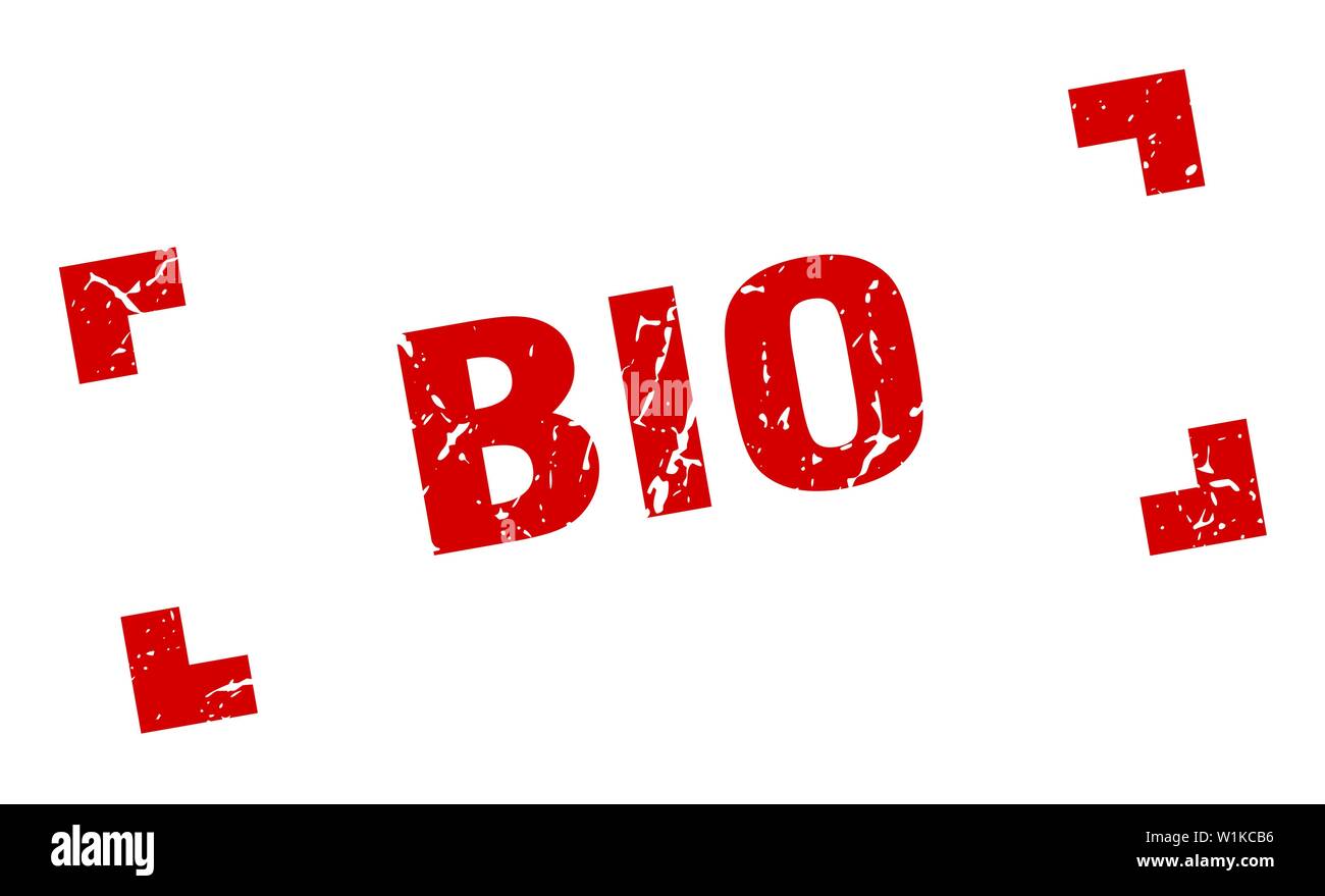 Bio red vintage seal isolated Stock Vector Images - Alamy