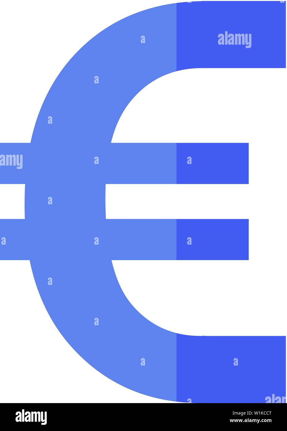 Euro currency symbol icon in flat color style. Money, market, trade ...