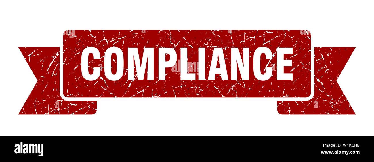compliance grunge ribbon. compliance sign. compliance banner Stock ...
