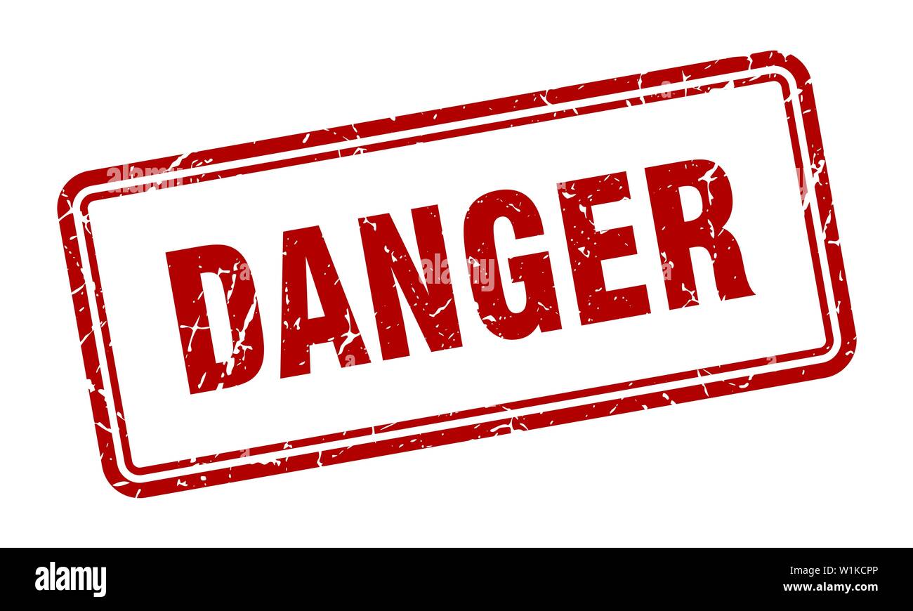danger stamp. danger square grunge sign. danger Stock Vector Image ...
