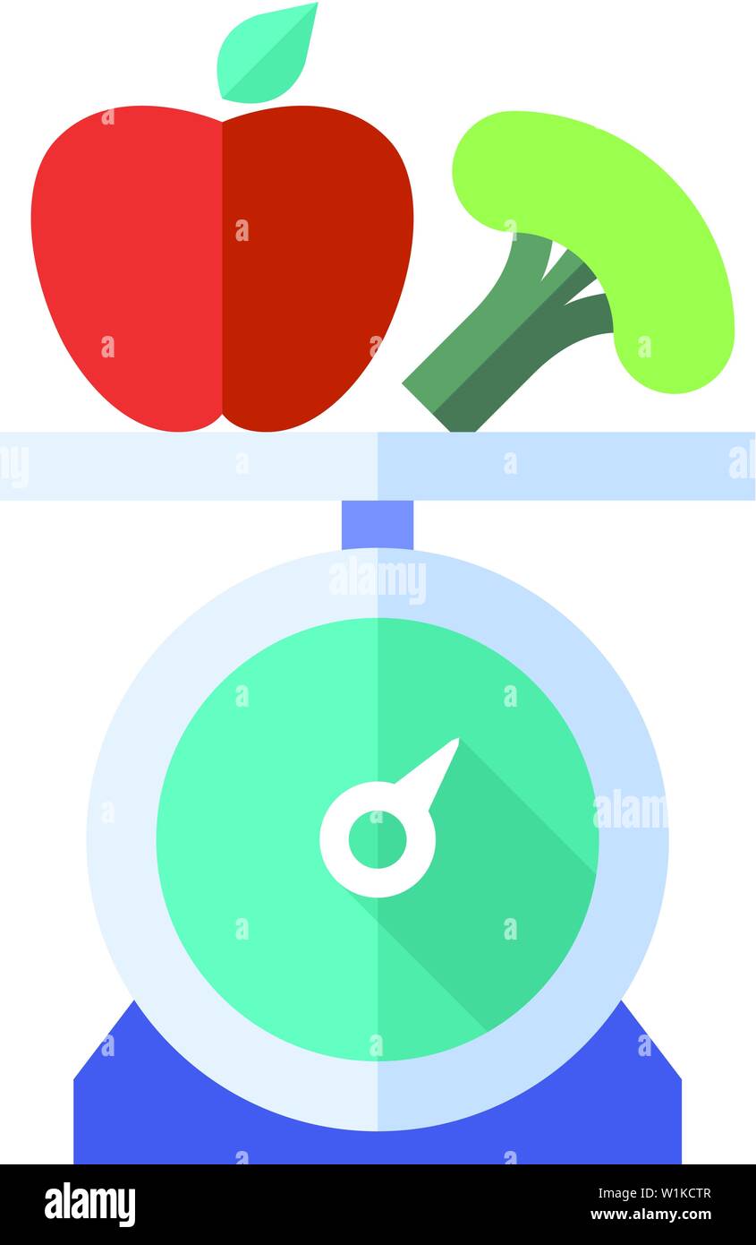 Vegetable weighing scales Stock Vector Images - Alamy