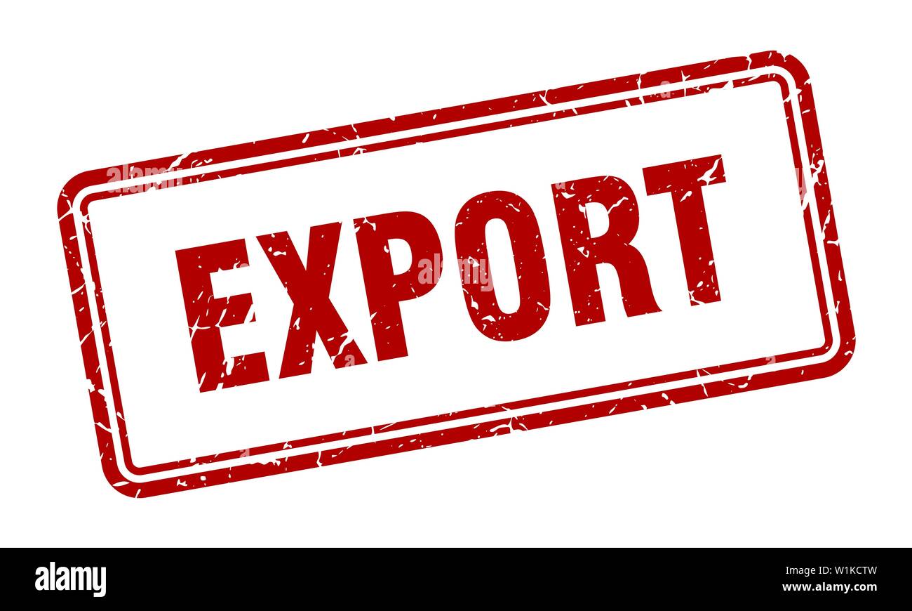 export stamp. export square grunge sign. export Stock Vector Image ...