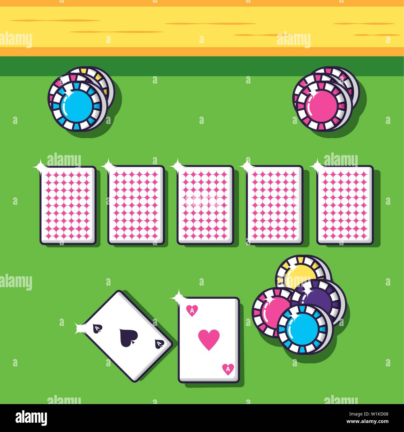 Pile of cards Stock Vector Images - Alamy