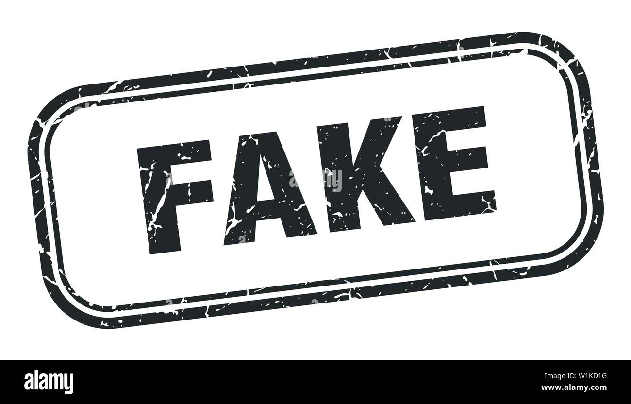 fake stamp. fake square grunge sign. fake Stock Vector Image & Art - Alamy