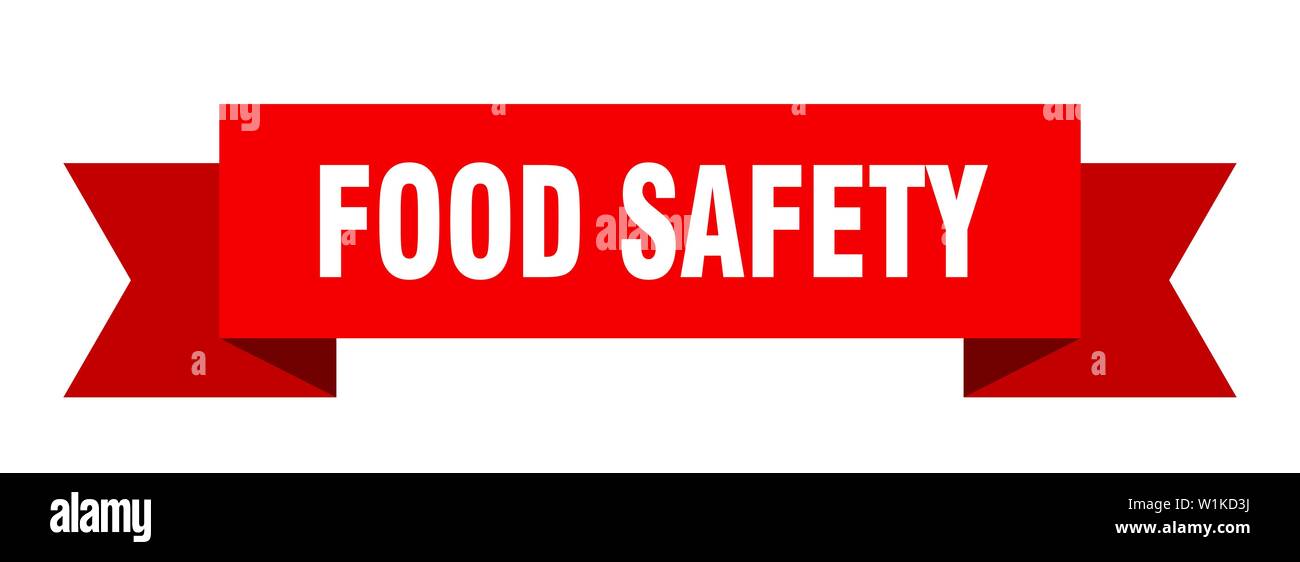food safety ribbon. food safety isolated sign. food safety banner Stock ...