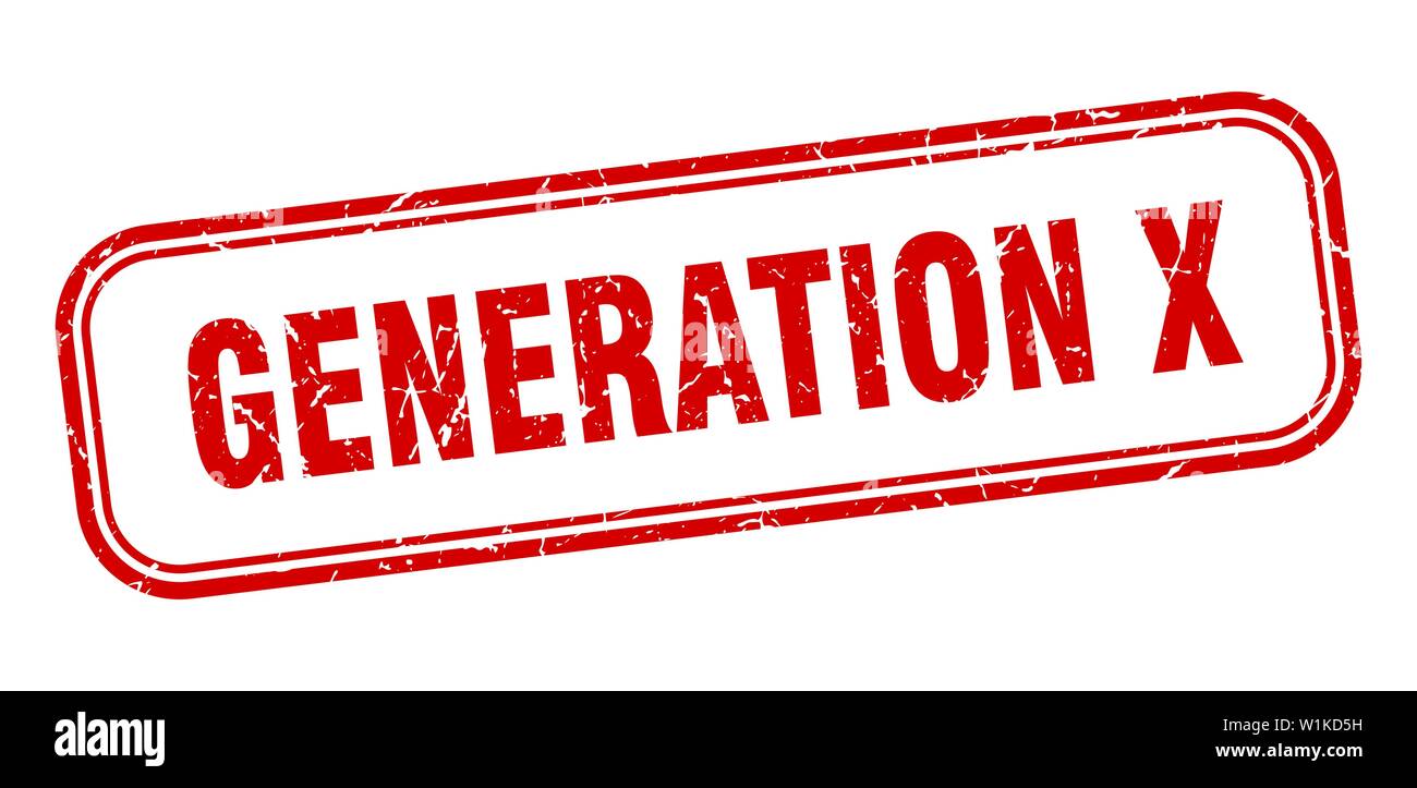 generation x stamp. generation x square grunge sign. generation x Stock ...