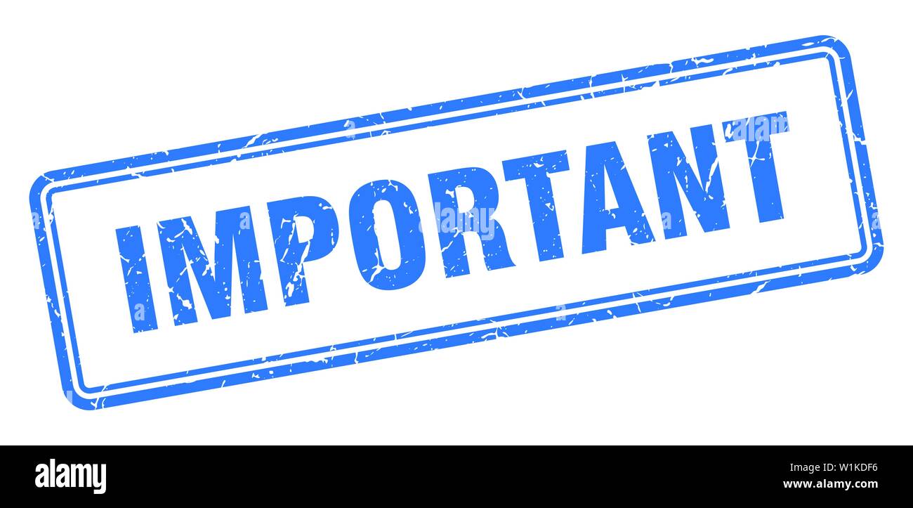 important stamp. important square grunge sign. important Stock Vector ...