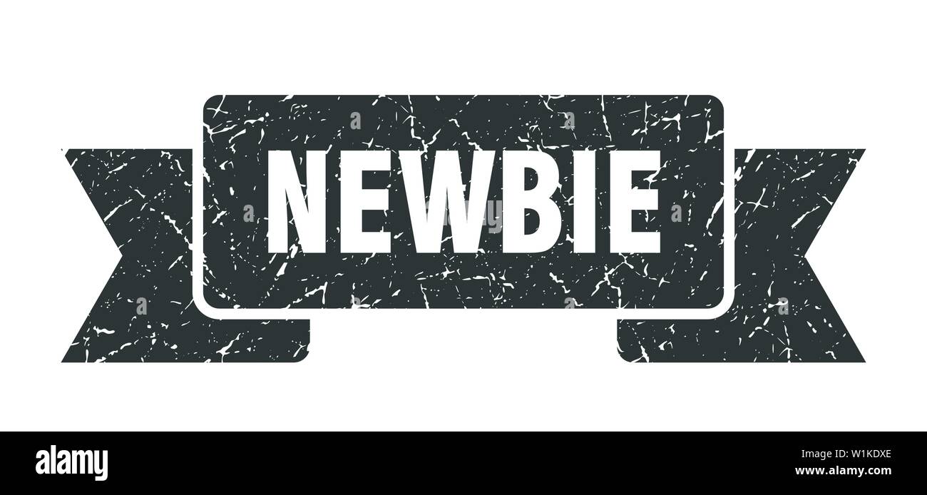 newbie grunge ribbon. newbie sign. newbie banner Stock Vector Image ...
