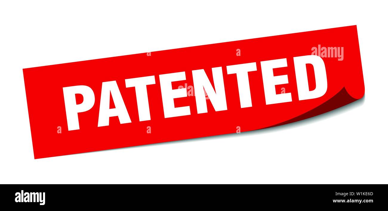 patented sticker. patented square isolated sign. patented Stock Vector ...