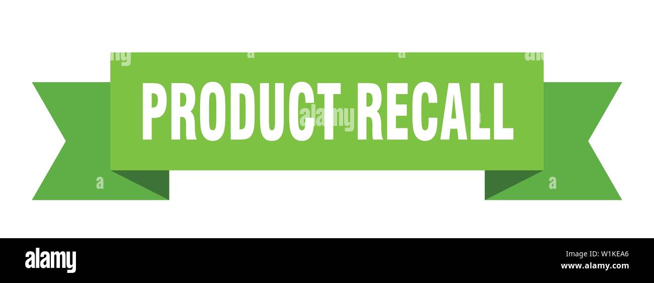 product recall ribbon. product recall isolated sign. product recall ...