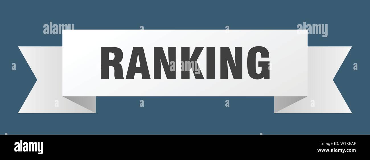 ranking ribbon. ranking isolated sign. ranking banner Stock Vector ...