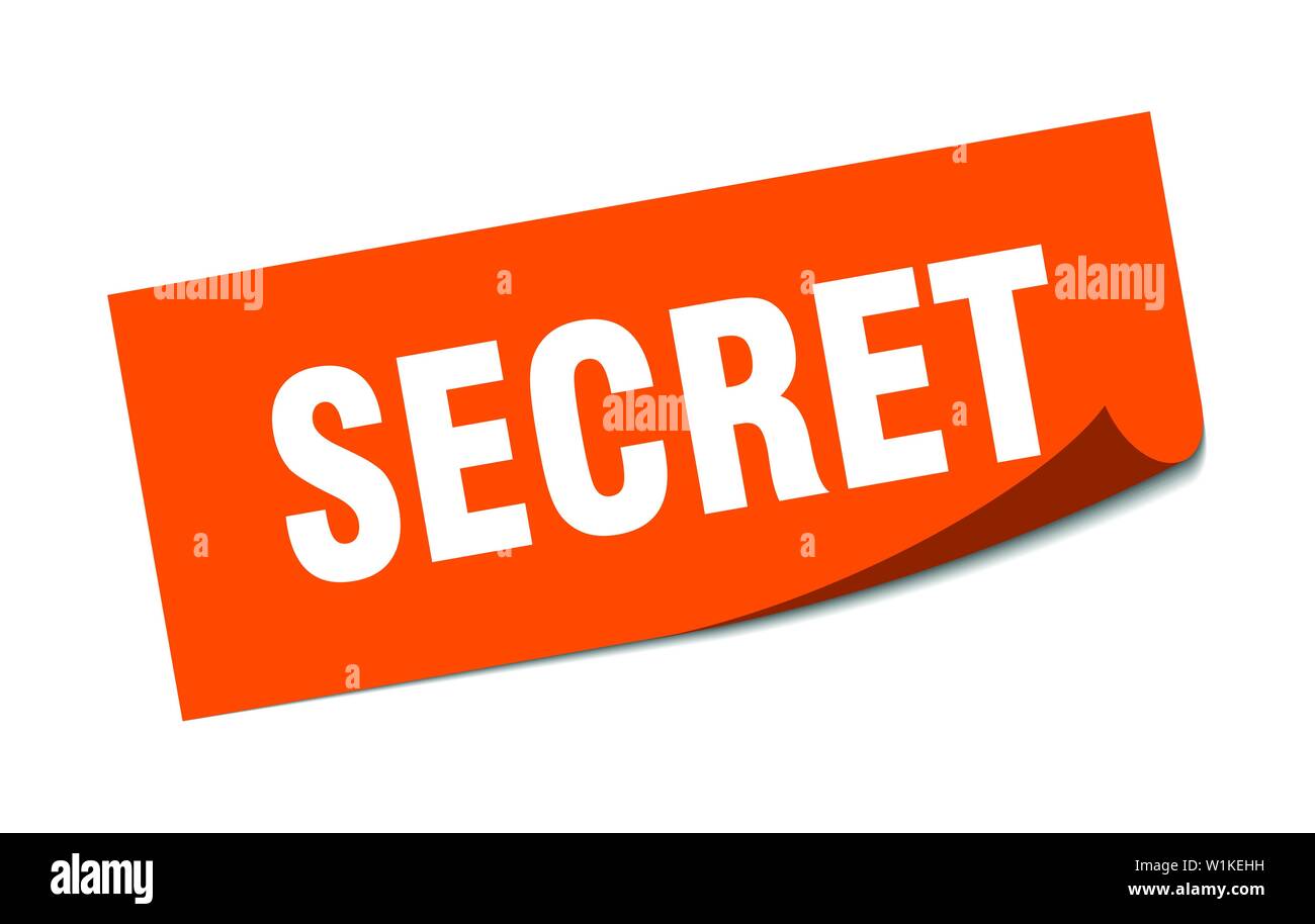 secret sticker. secret square isolated sign. secret Stock Vector Image ...