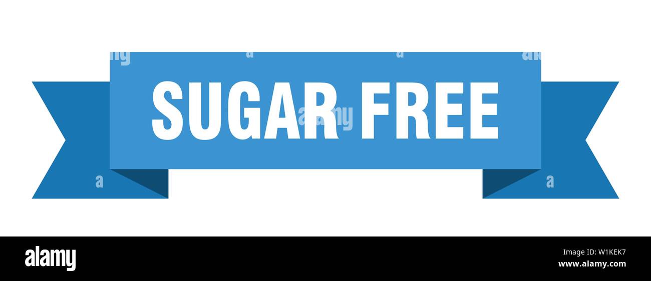 sugar free ribbon. sugar free isolated sign. sugar free banner Stock ...