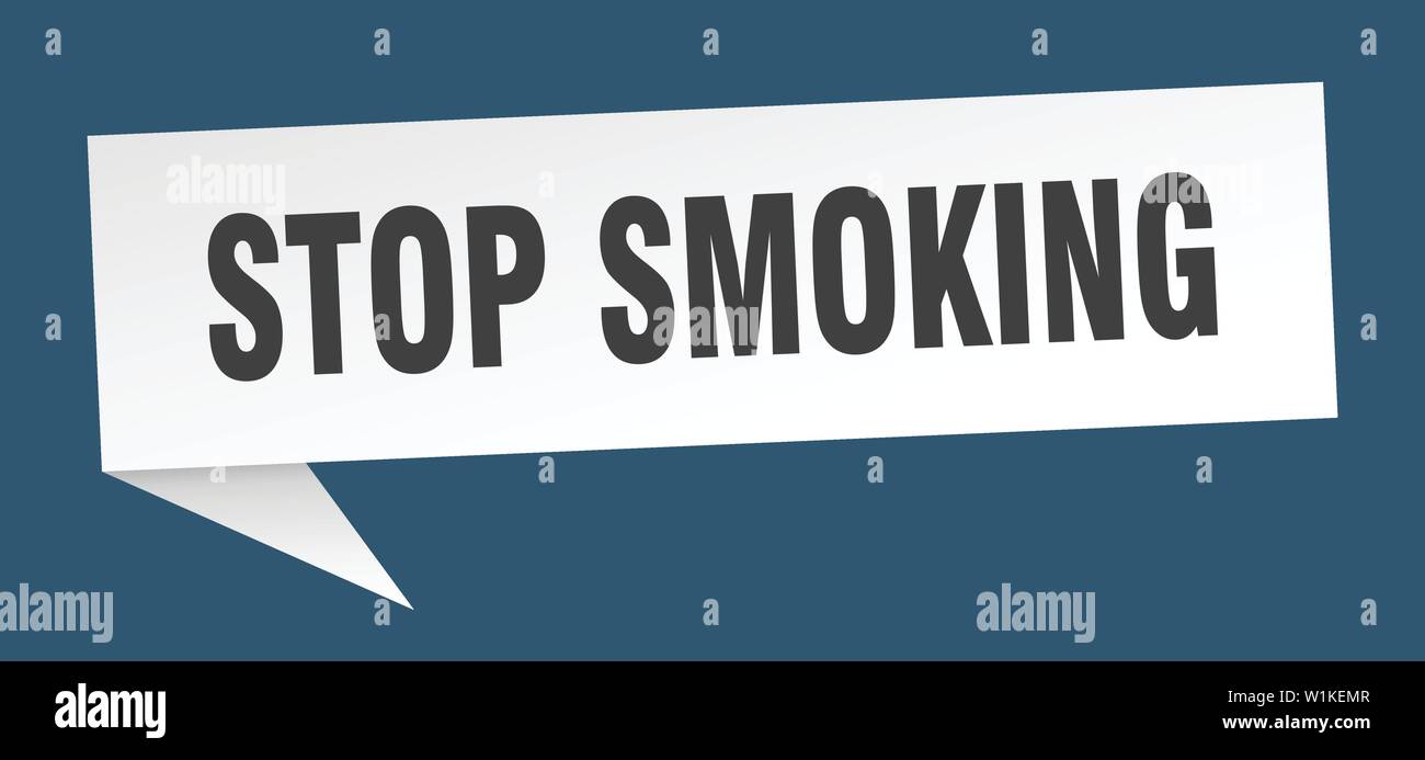 stop smoking speech bubble. stop smoking sign. stop smoking banner ...