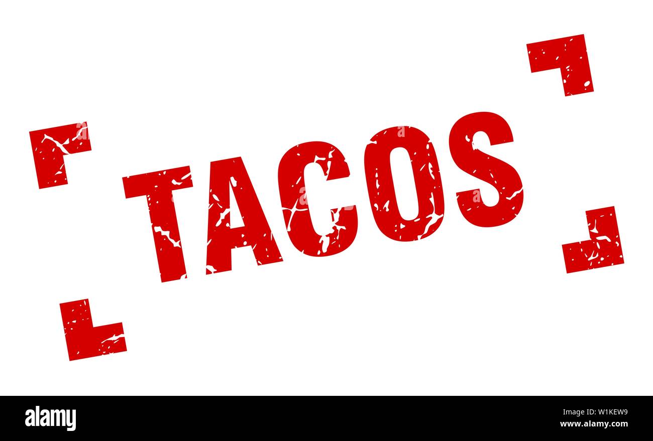 tacos stamp. tacos square grunge sign. tacos Stock Vector Image & Art ...