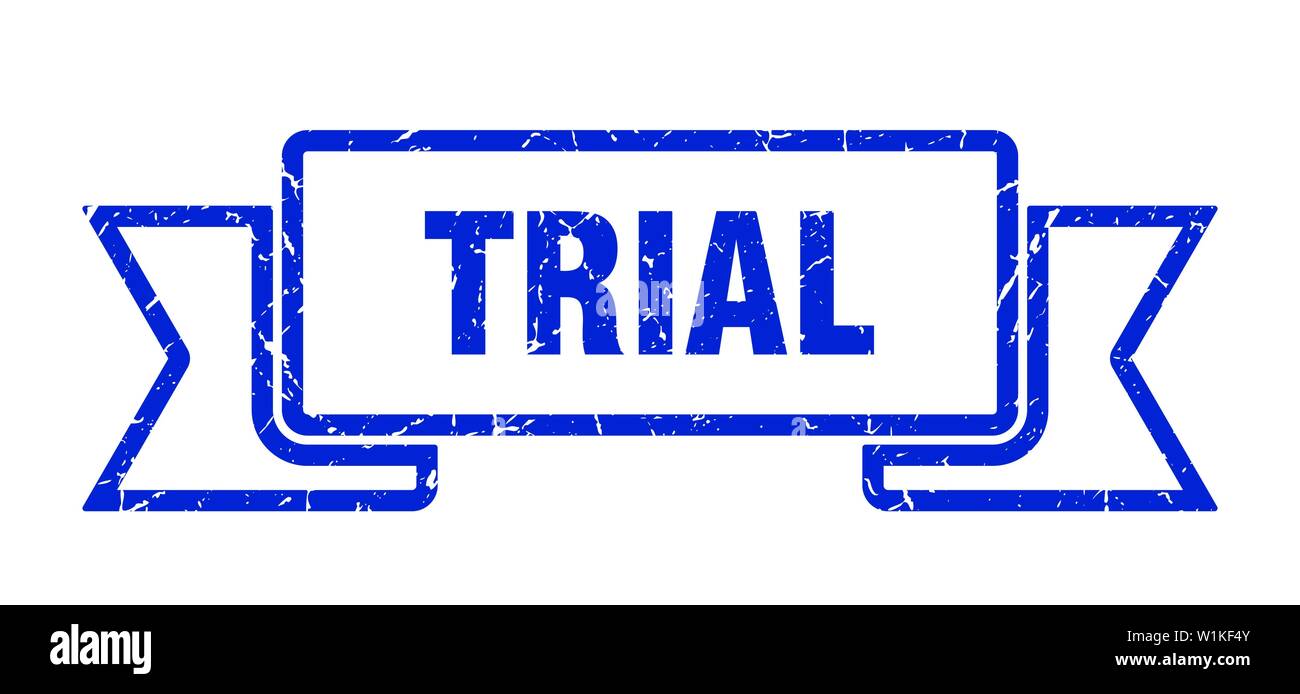 trial grunge ribbon. trial sign. trial banner Stock Vector Image & Art ...