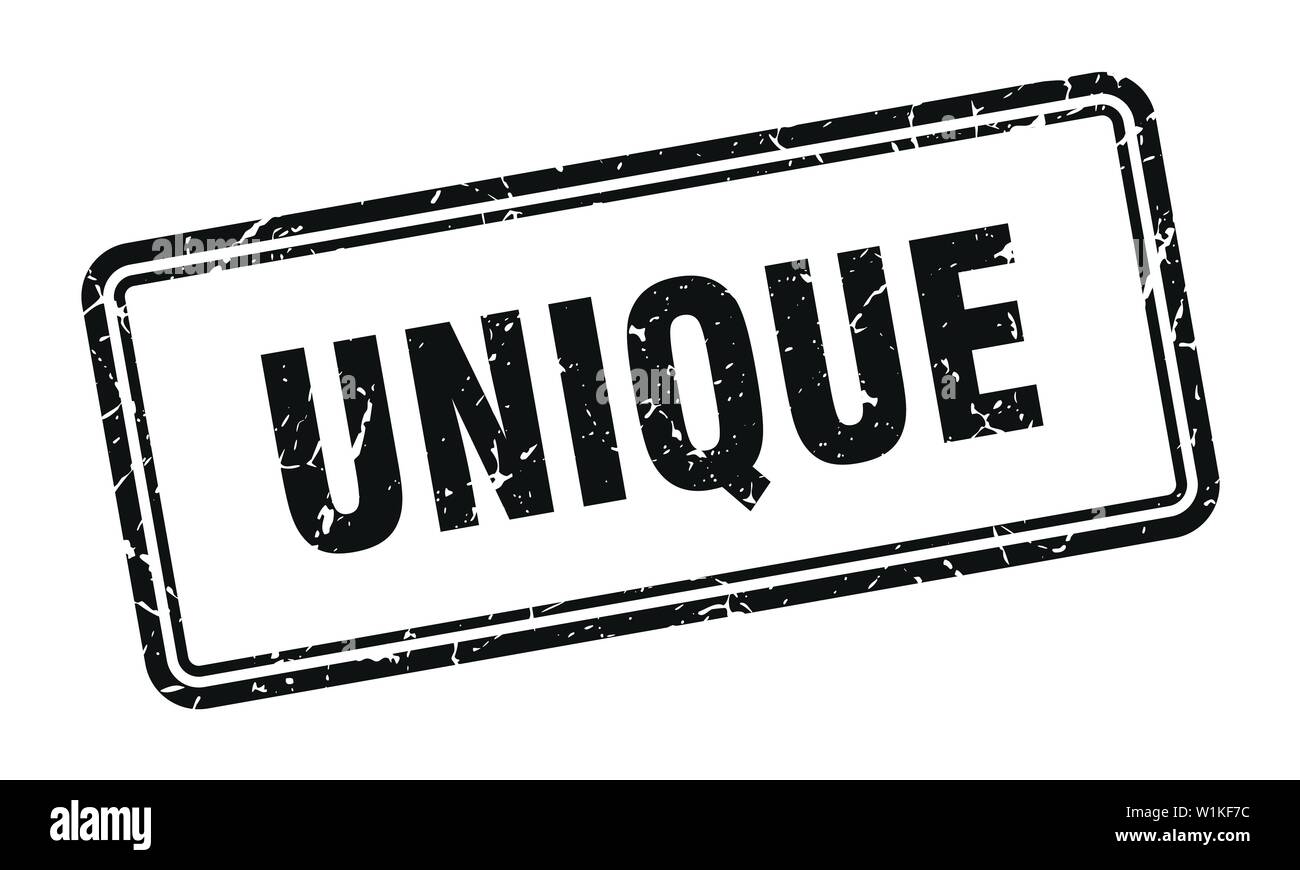 unique stamp. unique square grunge sign. unique Stock Vector Image ...
