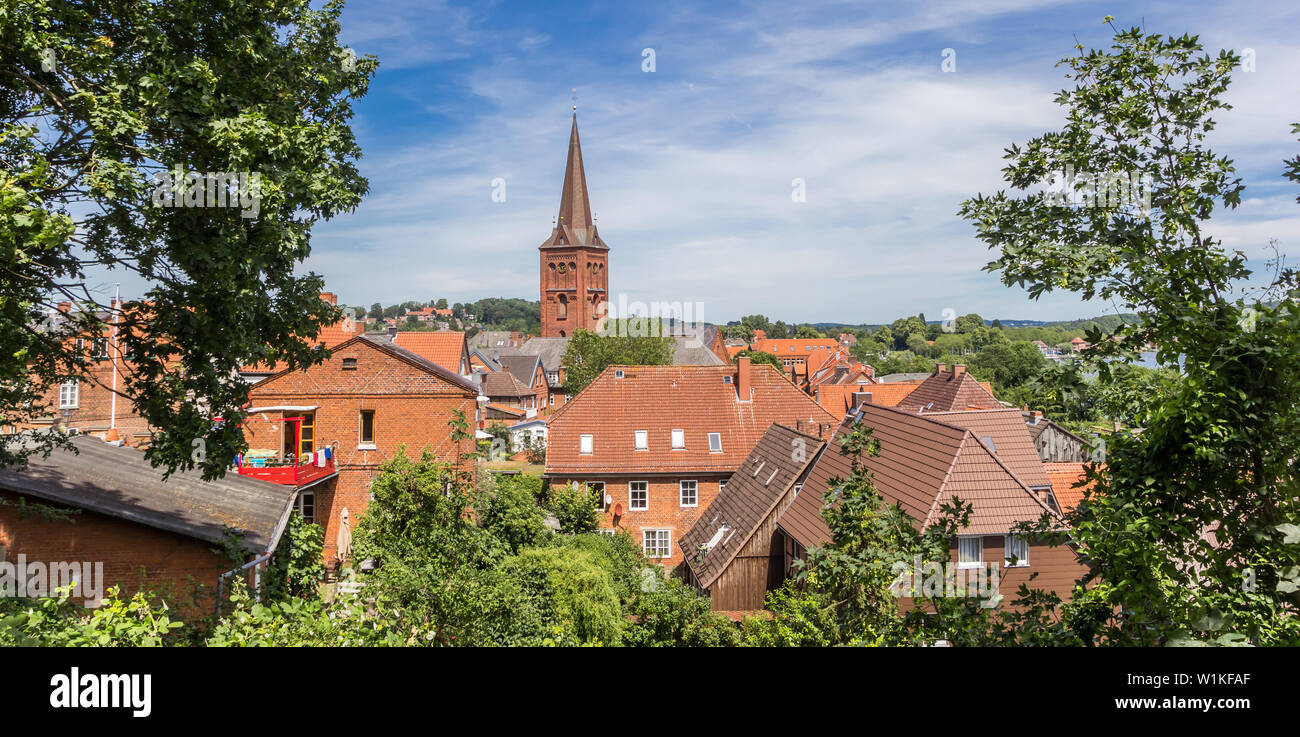 Panorama of the historic city Plon, Germany Stock Photo - Alamy