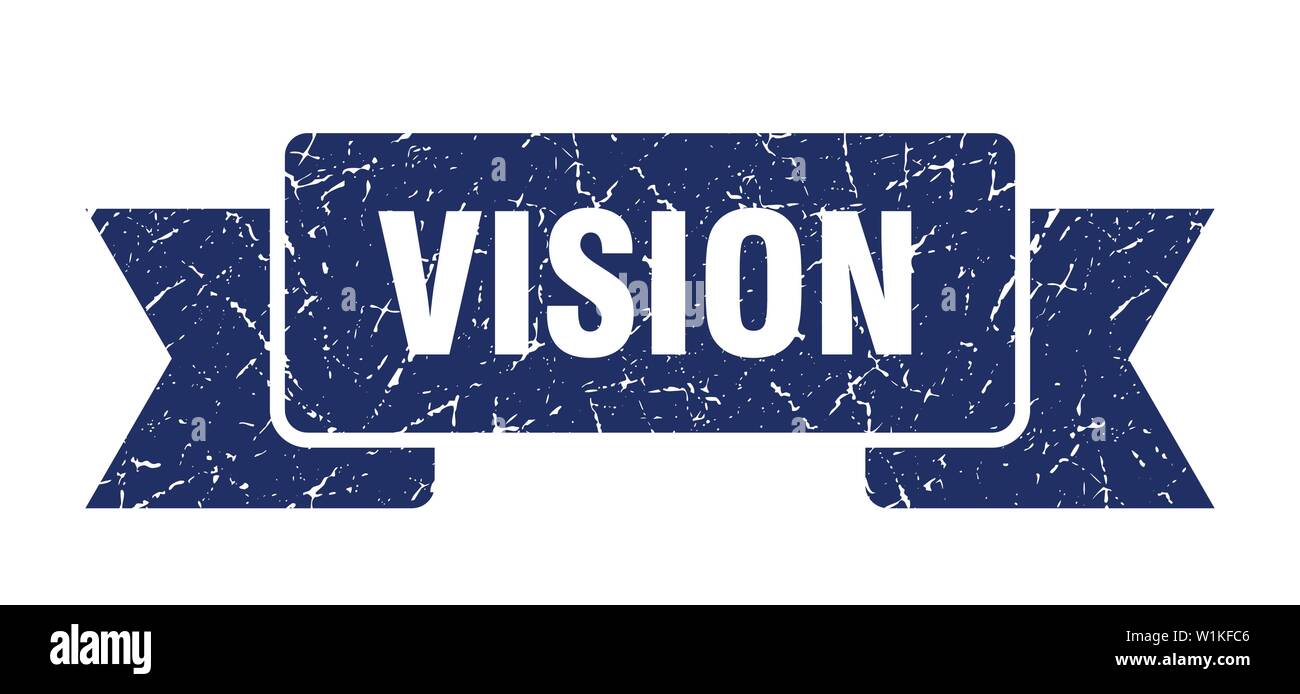 vision grunge ribbon. vision sign. vision banner Stock Vector Image ...