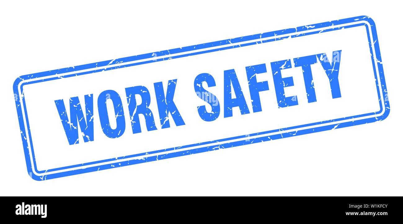 work safety stamp. work safety square grunge sign. work safety Stock ...