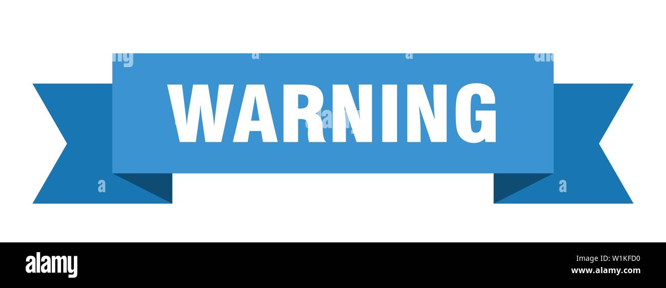 warning ribbon. warning isolated sign. warning banner Stock Vector ...
