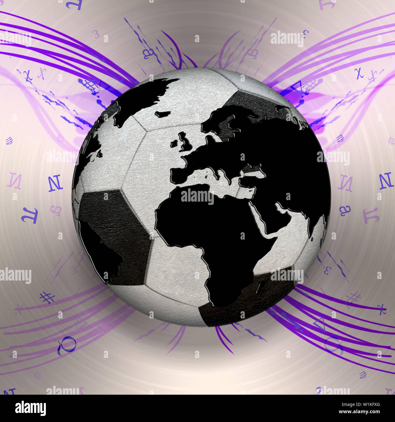 3d soccer ball world map hi-res stock photography and images - Alamy