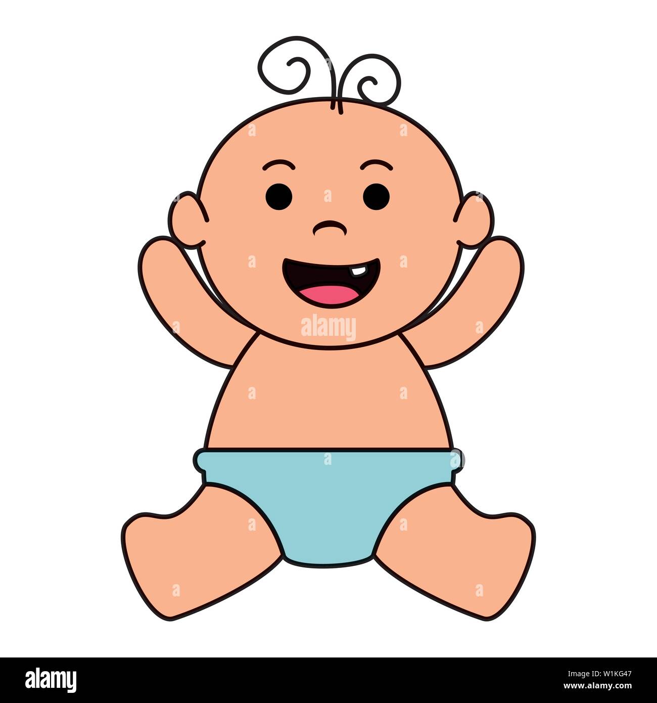 cute little baby boy character Stock Vector Image & Art - Alamy