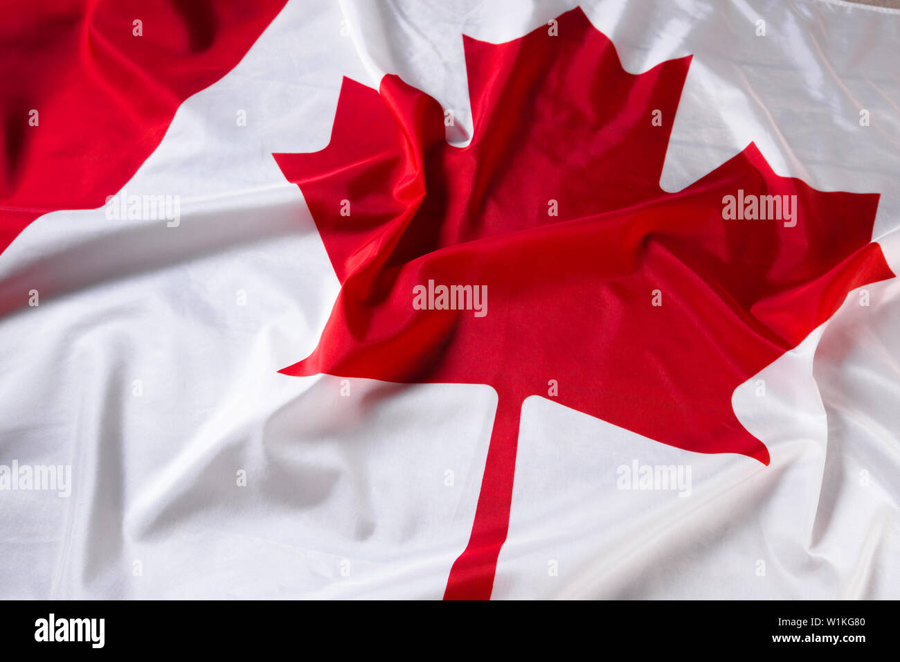 wavy Canadian flag Stock Photo - Alamy
