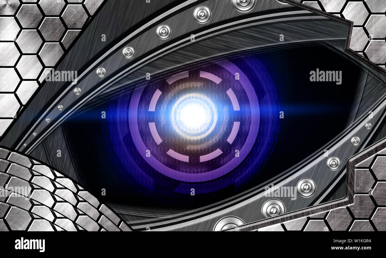 abstract robot eye Stock Photo - Alamy