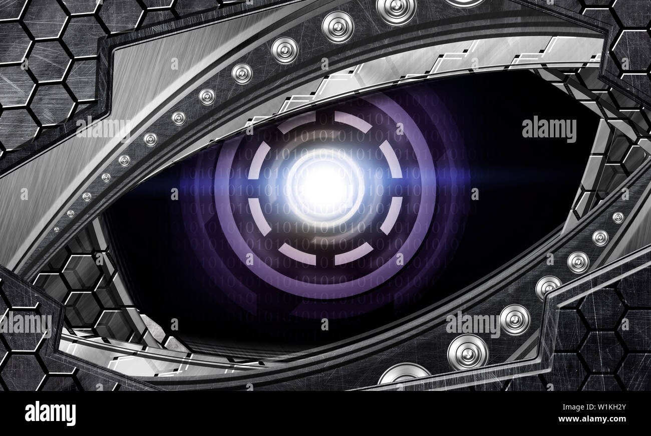 abstract robot eye Stock Photo - Alamy