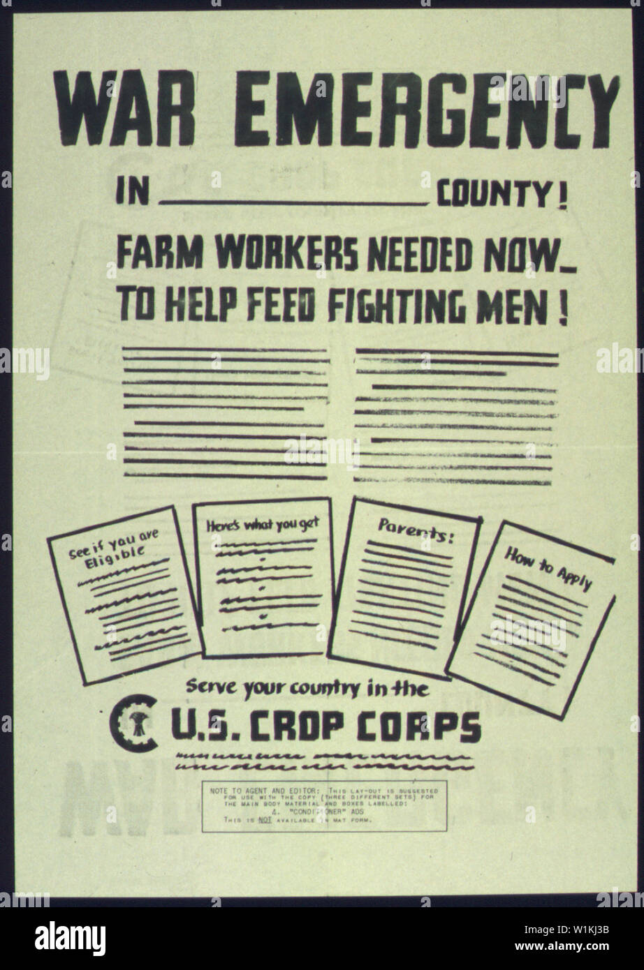 WAR EMERGENCY IN COUNTY Stock Photo - Alamy