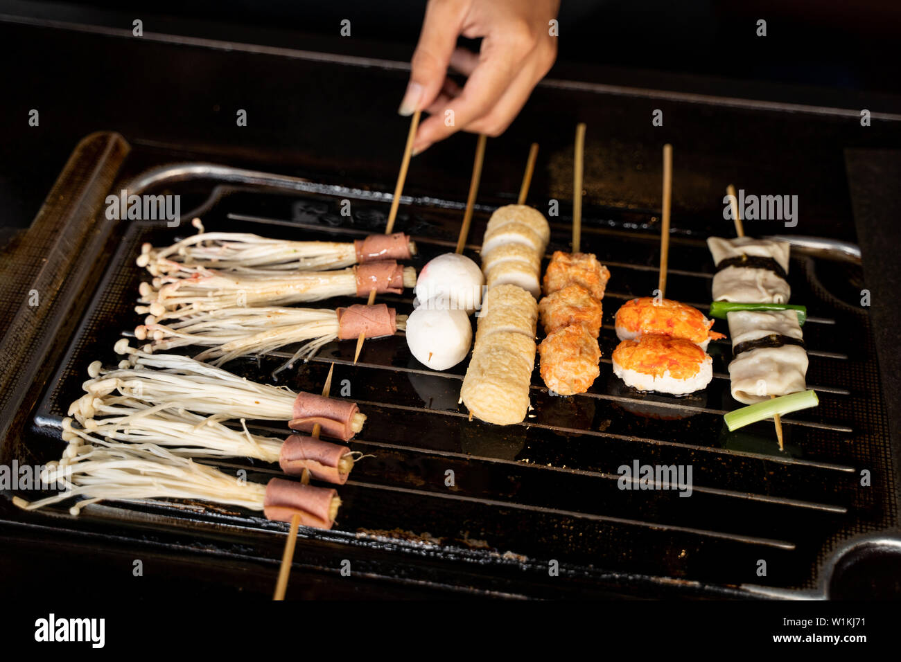 chef cooking korean food Stock Photo - Alamy