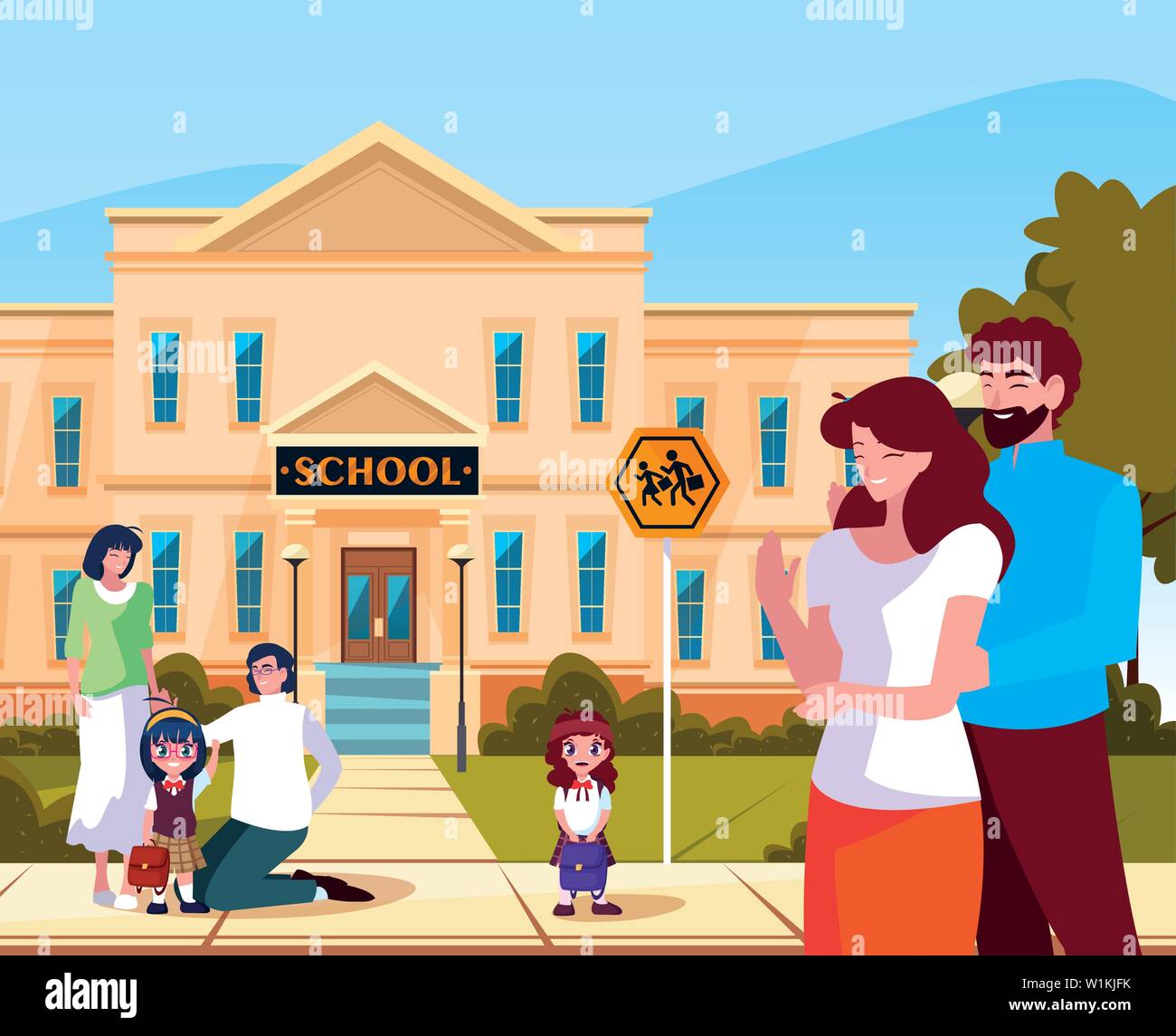 Educate our daughters Stock Vector Images - Alamy