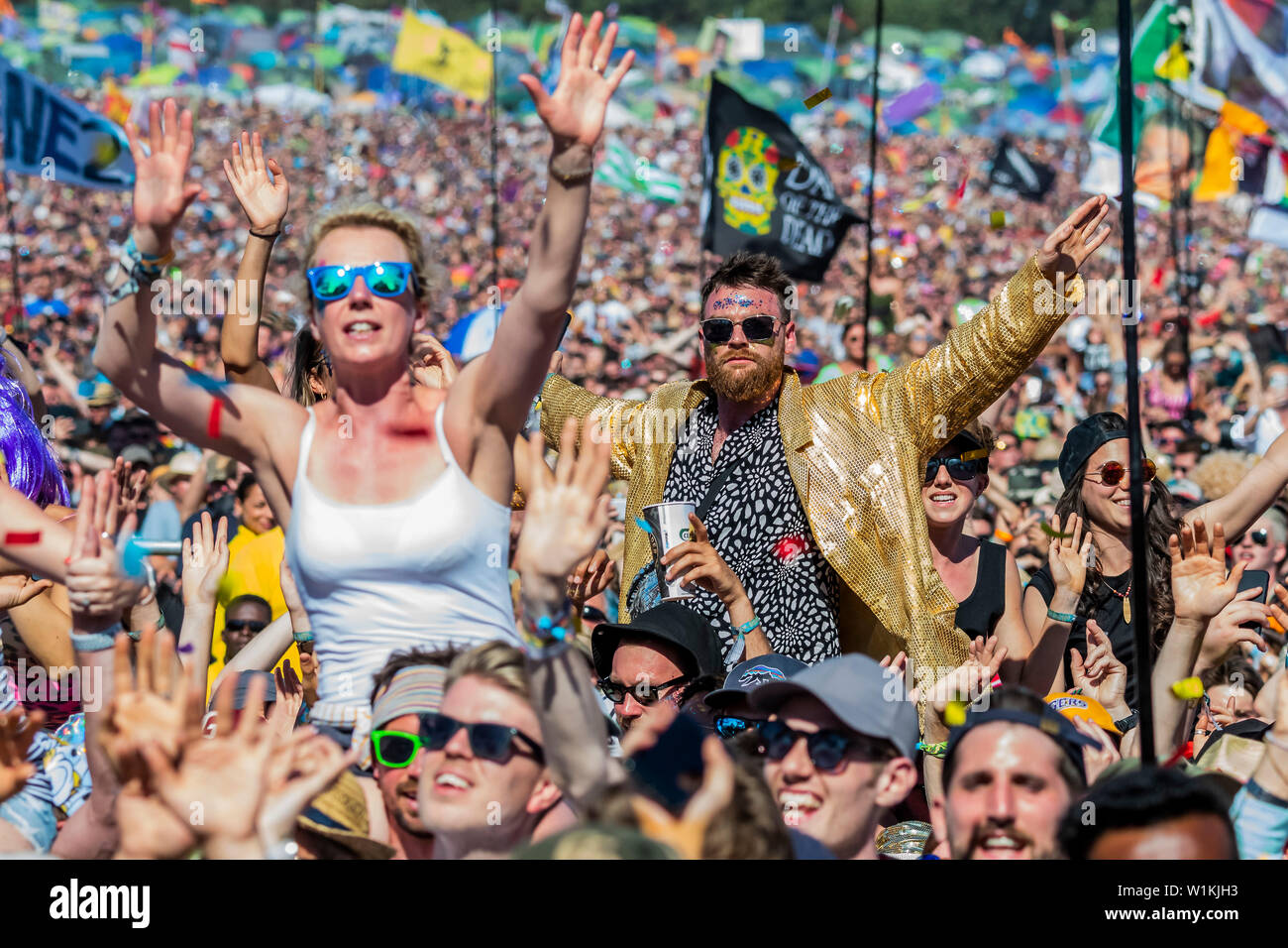Kylie plays the Pyramid Stage to a small, reflective but generally ...