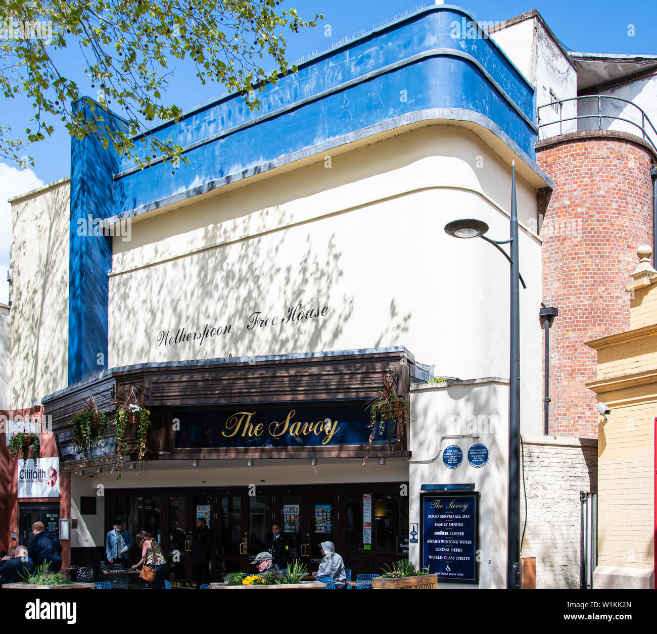 Swindon, United Kingdom - May 04 2019: Frontage of the Savoy ...
