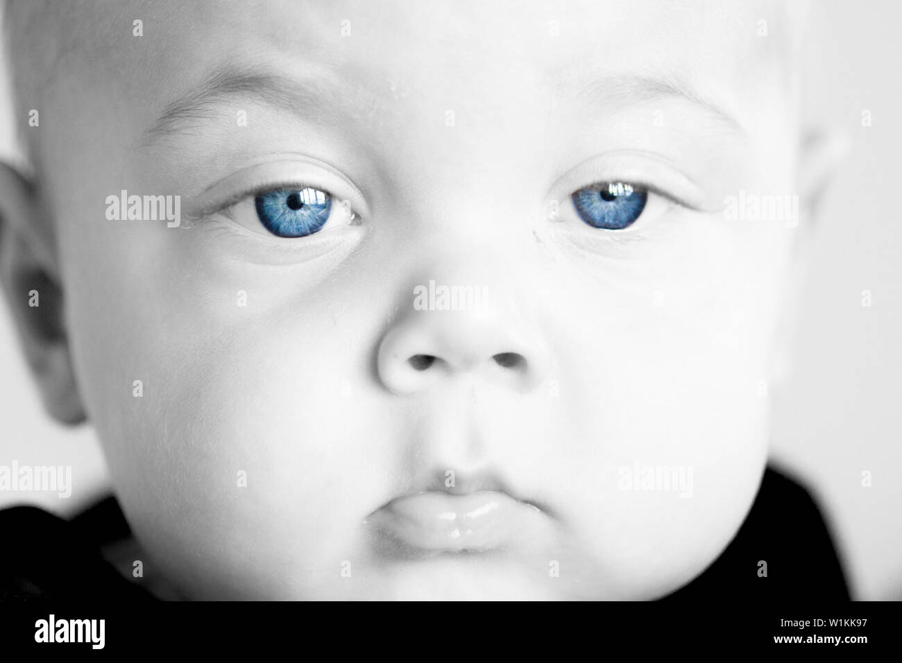 face portrait one cute eye Stock Photo - Alamy