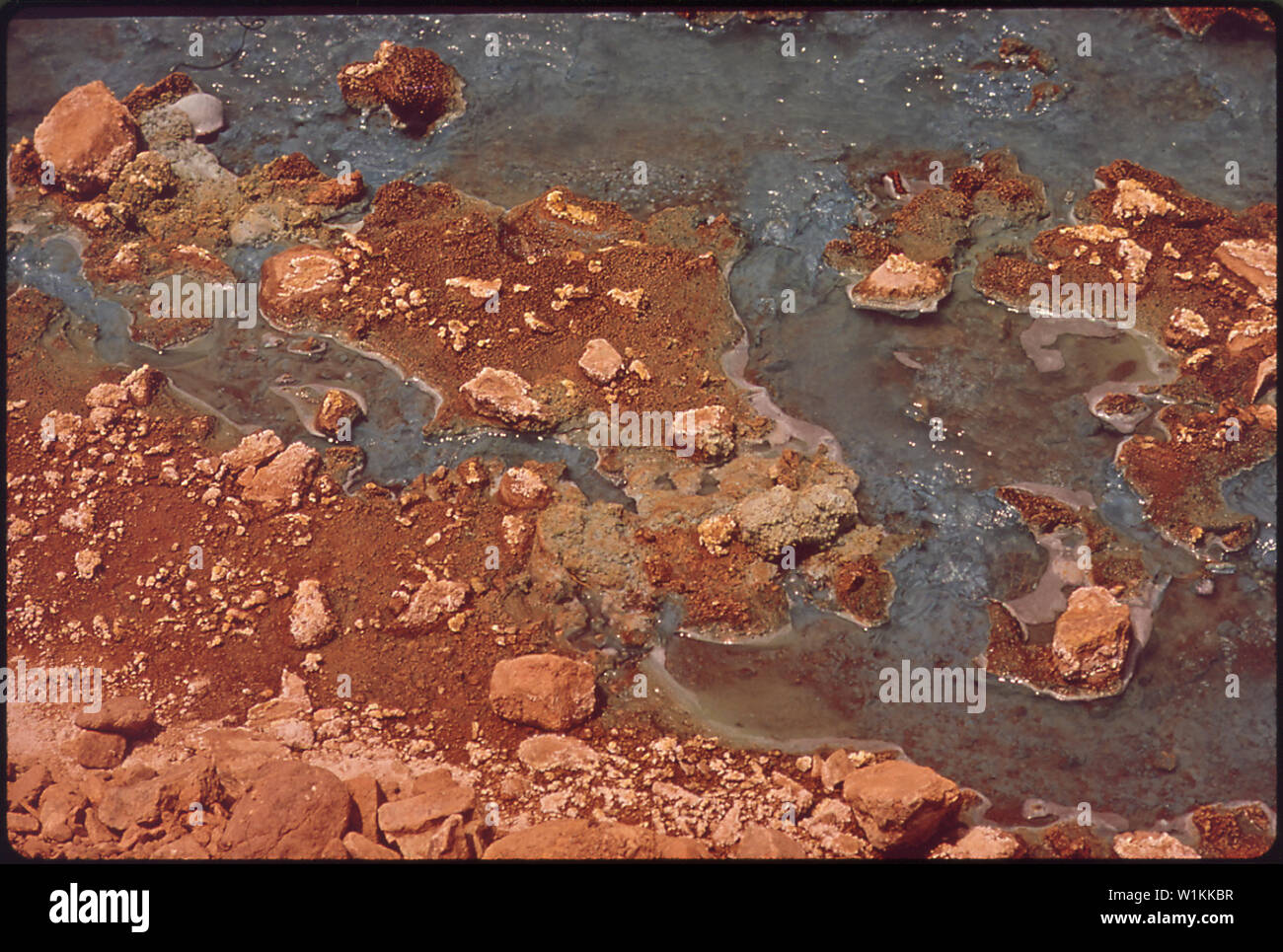 WASTE MINERALS IN WATER STAIN ROCKS NEAR THE PHELPS DODGE SMELTER AND ...