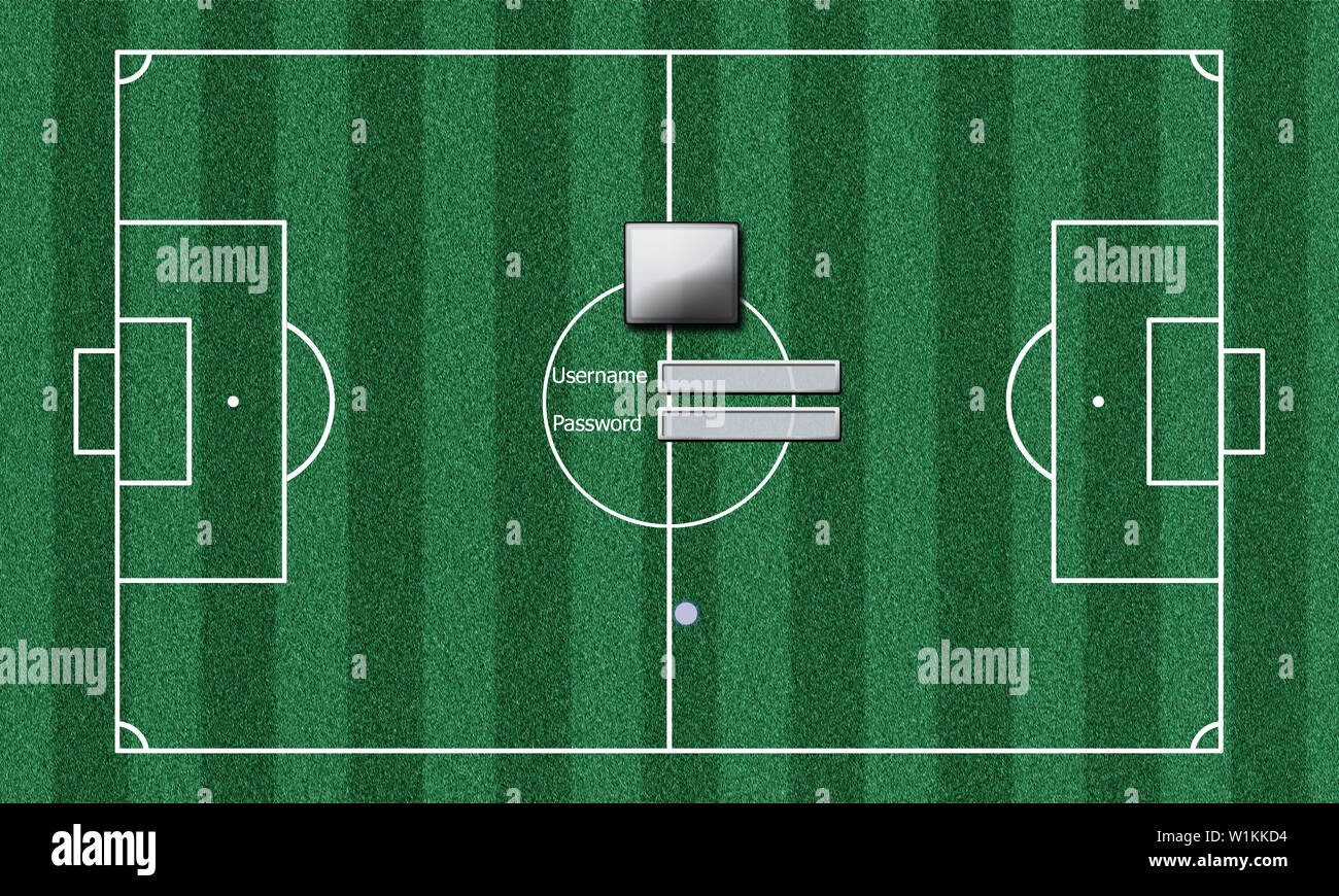 football field login Stock Photo - Alamy