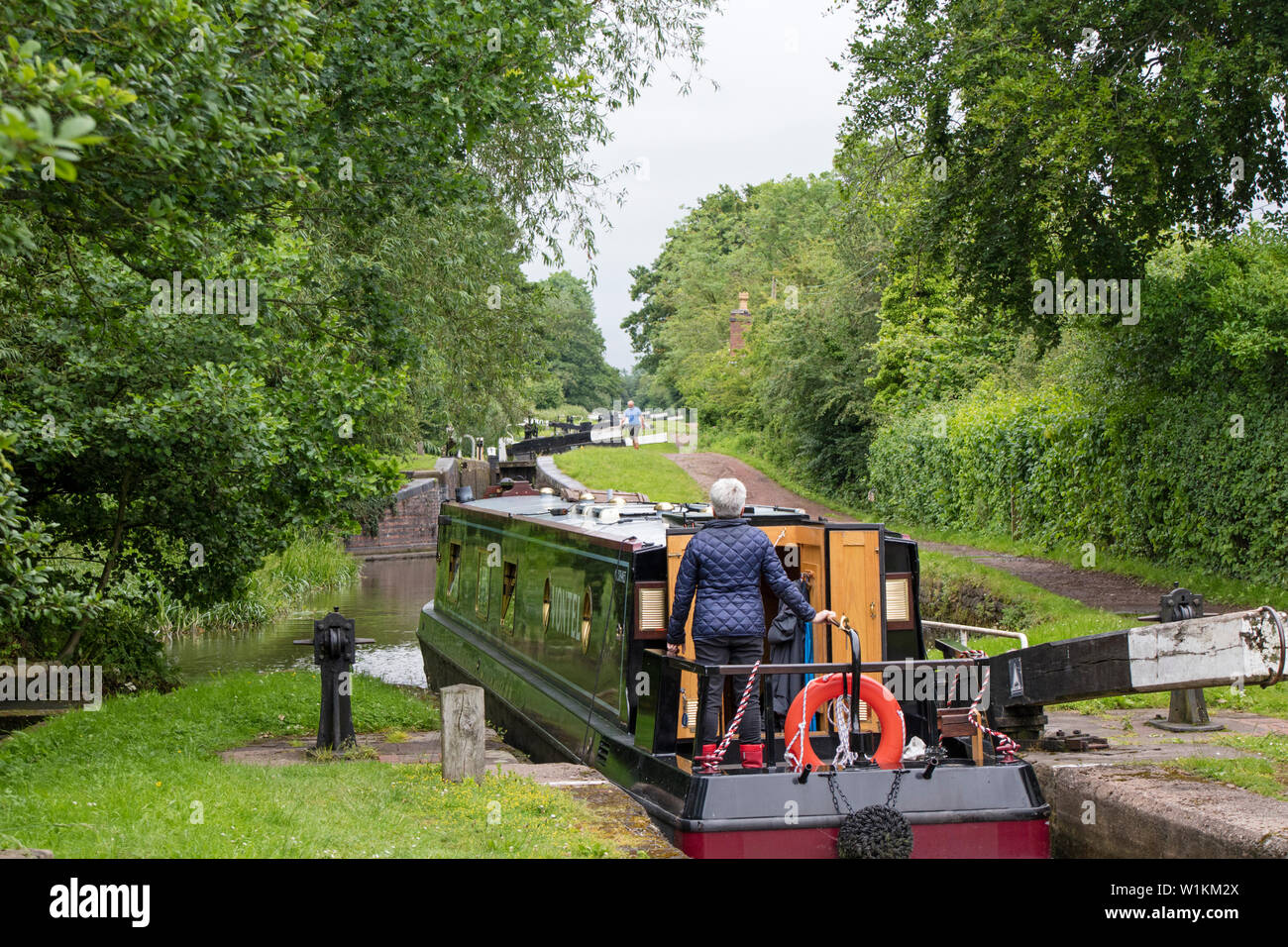 The Tardebigge flight of locks on the Worcester and Birmingham canal ...