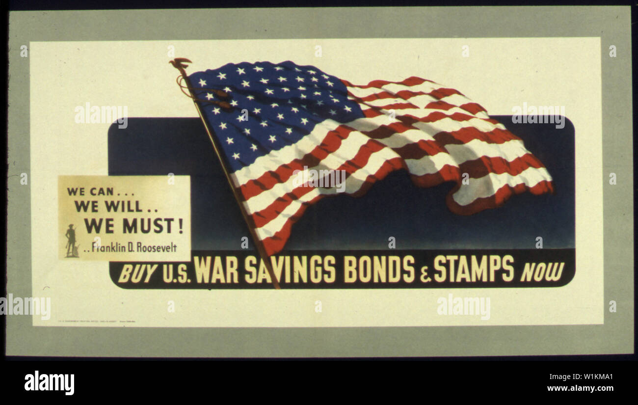 WE CAN WE WILL WE MUST (F.D.R Stock Photo - Alamy
