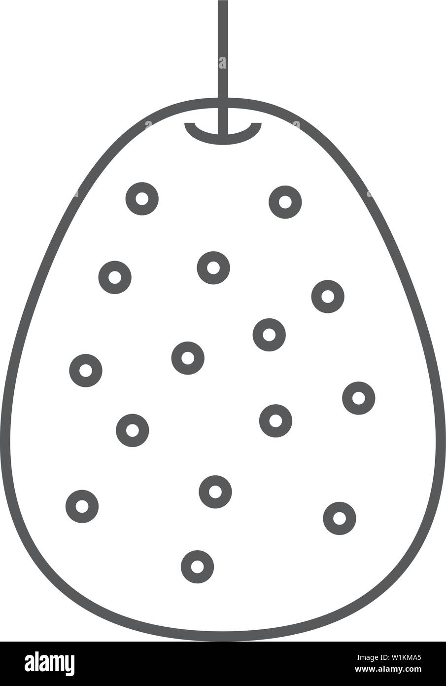 Pear icon in thin outline style. Food fruit vitamin healthy diet Stock ...