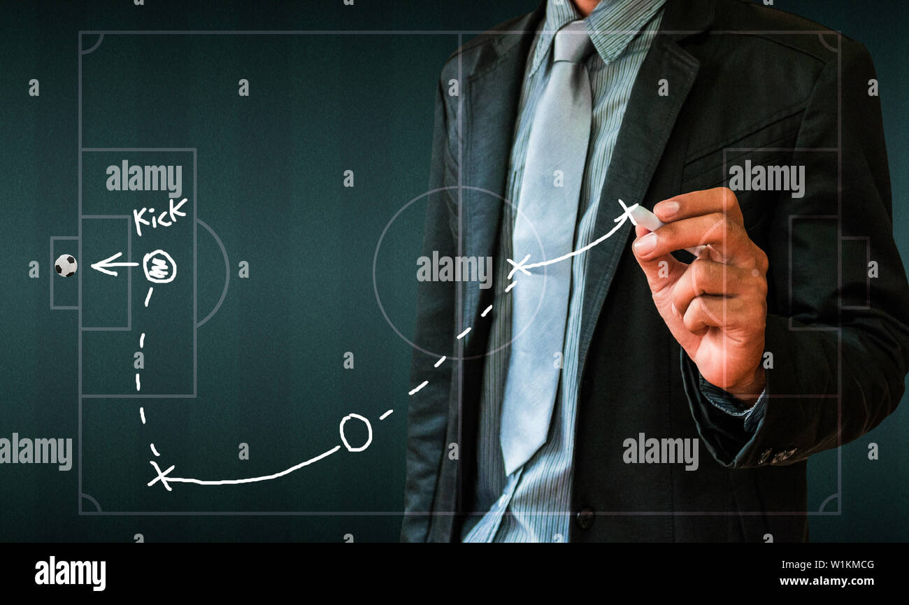 Planning a football match Stock Photo - Alamy