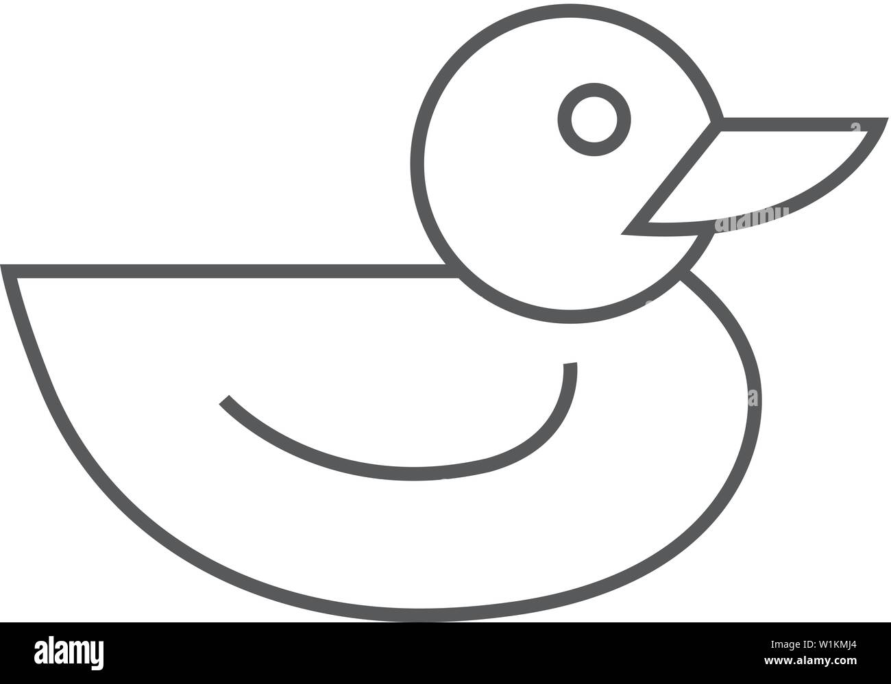 Simple Duckling Outline